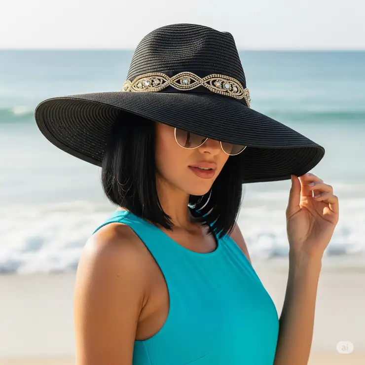 10 Best Black Beach Hat Styles That Will Transform Your Summer Look in ...