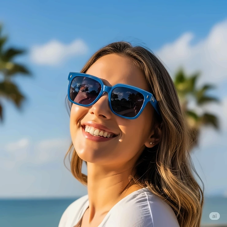7 Best Blue Frame Sunglasses That Transform Your Look in 2025 ...